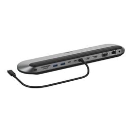 Belkin Laptop-Dockingstation &raquo;USB-C 11-in-1 Pro Dock, 100W&laquo; grau Daten&uuml;bertragungsraten von bis zu 10 Gbit/s
