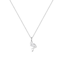 Elli Damen Kette mit Anh&auml;nger &raquo;Flamingo 925 Sterling Silber&laquo; silber