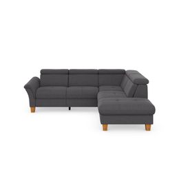 Home Affaire Ecksofa &raquo;Lindgren L-Form&laquo; wahlweise mit TV-Funktion, Stauraum und Kopfteilverstellung braun 100% Polyester