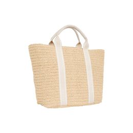 Tommy Hilfiger Damen Tragetasche &raquo;TH SPRING LOGO TOTE&laquo;, Damen Henkeltasche, Strandtasche, Shopper mit TH-Emblem beige