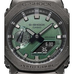 Casio G-Shock Herren Casio G-SHOCK Chronograph Quarzuhr,Armbanduhr,Herrenuhr,digital, bis 20 bar wasserd.Resinarmband gr&uuml;n