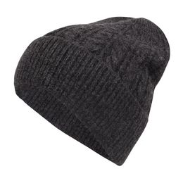 Capelli New York Damen Beanie Feinstrick, Zopfmuster, Einheitsgr&ouml;&szlig;e