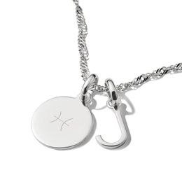 Thomas Sabo Damen Thomas Sabo Charm Buchstabe &raquo;Charm Alphabet/Buchstabe - Connect&laquo; silber