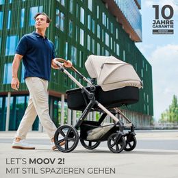 Kinderkraft Kombi-Kinderwagen &raquo;MOOV 2 3IN1&laquo; 27 kg mit EVA-R&auml;dern schwarz Kombi-Kinderwagen