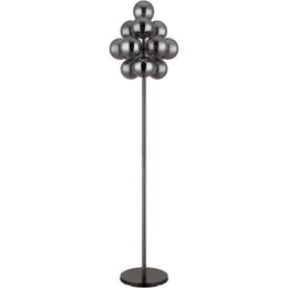 Globo LIGHTING Stehlampe »CONOR« G9 1 Stk. Stehleuchte, Glas, Wohnzimmer, Flur rauchfarben