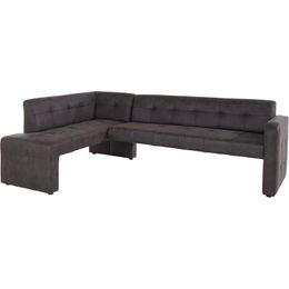 exxpo - sofa fashion Eckbank &raquo;Barista&laquo; Frei im Raum stellbar grau Microfaser (Zusammensetzung: 100% Polyester);Lederfaserstoff (Grundgewebe 41% 