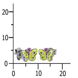 OSTSEE-SCHMUCK Damen OSTSEE-SCHMUCK Paar Ohrstecker &raquo; Ohrstecker Schmetterling Ohrstecker Schmetterling&laquo; wei&szlig;