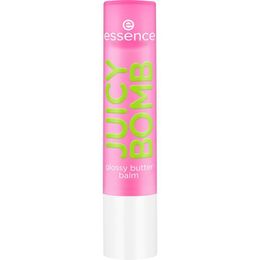 Essence Damen Lippenbalsam &raquo;JUICY BOMB glossy butter balm&laquo; mit fruchtigem Duft rosa