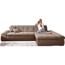 DOMO collection Ecksofa »Moric, L-Form, XXL-Sofa - Breite 300cm, viel Platz, auch in Cord« wahlweise mit Bettfunktion und Armteilverstellung,...