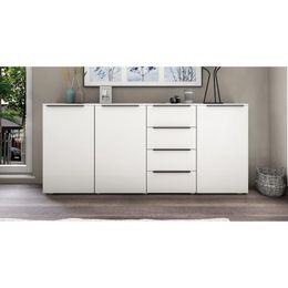 borchardt M&ouml;bel borchardt M&ouml;bel Highboard &raquo;Tom&laquo; Breite 200 cm wei&szlig; Spanplatte