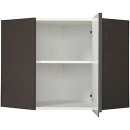 KOCHSTATION Eckh&auml;ngeschrank &raquo;KS-Virginia&laquo; 60 cm breit grau Holzwerkstoff, MDF