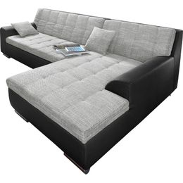 DOMO collection Ecksofa »Treviso viele Bezüge, auch in Cord, L-Form, B/T/H: 267/80/83 cm« wahlweise mit Bettfunktion, incl. Zierkissen, hochwertige...