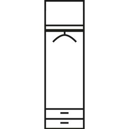 Priess Kleiderschrank &raquo;Schrank Garderobe W&auml;scheschrank Barcelona in 5 Breiten&laquo; viel Stauraum, ger&auml;umige Schubk&auml;sten, mit Spiegel, MADE IN GERMANY 
