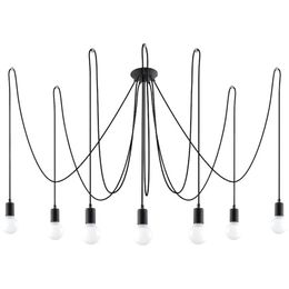 SOLLUX LIGHTING Kronleuchter &raquo;EDISON&laquo; E27 1 Stk. Slush -Einstellung Schwarz