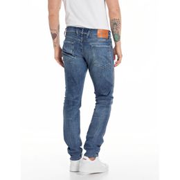 Replay Slim-fit-Jeans »Anbass« medium indigo 32 - Länge 36 Länge 36 32 Slim Fit Jeans für eine schmale Silhouette und einen modernen Look