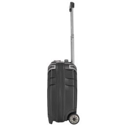 Travelite Herren Travelite &raquo;ELVAA Business-Trolley&laquo; 30 l 4 Rollen Reisegep&auml;ck Handgep&auml;ck-Koffer Trolley-Aufsteck-System TSA Schloss schwarz