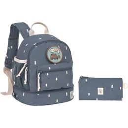 L&auml;ssig L&auml;ssig Damen L&Auml;SSIG Kinderrucksack &raquo;Happy Prints, Midnight Blue&laquo; blau