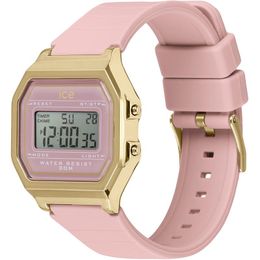 Ice Watch Ice-Watch Damen ice-watch &raquo;ICE digit retro - Small&laquo; Armbanduhr, Quarzuhr, Damenuhr, Silikonarmband, Datum rosa