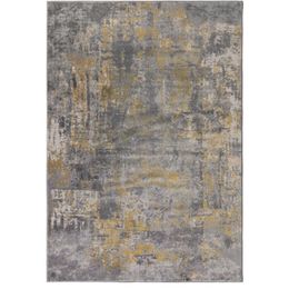 FLAIR RUGS Teppich &raquo;Wonderlust&laquo; rechteckig 10 mm H&ouml;he fu&szlig;bodenheizungsgeeignet, mehrfarbig, Vintage Design, Abstrakt gelb Kunstfaser
