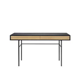 WOODMAN Schreibtisch &raquo;Stripe&laquo; Kombination von Metall & Holz, Breite 130 cm, FSC -zertifiziert braun
