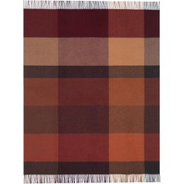Biederlack Plaid &raquo;Soft Impression&laquo; im klassischen Karodesign rot Kaschmir, Wolle