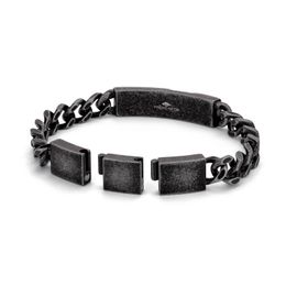 Fynch-Hatton Herren Fynch-Hatton Armband &raquo;Schmuck Geschenk Edelstahl Armkette Curb Chain&laquo; braun