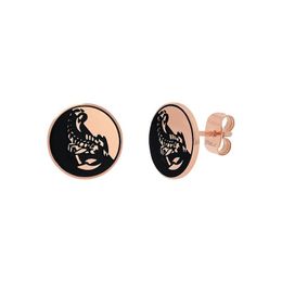 Amor Paar Ohrstecker »Scorpions by Skorpin-Motiv« roségoldfarben 11 mm Unisex Paar Ohrringe von Scorpions by Amor