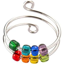 Firetti Damen Fingerring &raquo;Schmuck Geschenk Damenring Chakra&laquo; Made in Germany - mit Glasstein bunt