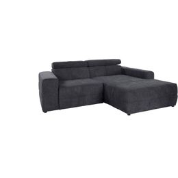 DOMO collection Ecksofa &raquo;Brandon, inkl. Kopfteilverstellung, B/T/H: 214/100/80 cm, L-Form&laquo; Mit Kopfteilverstellung, auch in Leder und Cord, L-Form 