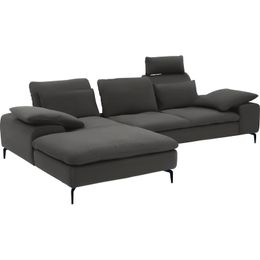 W.Schillig Ecksofa »valentinoo, Designsofa, bequem, elegant und zeitlos, L-Form« inklusive Hocker, mit Sitztiefenverstellung, Breite 299 cm...