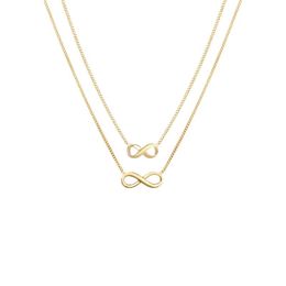 Elli Damen Schmuckset &raquo;Infinity Unendlichkeit Symbol 2er Set 925 Silber&laquo; () gold
