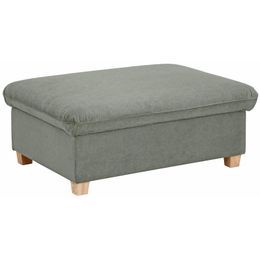 Home Affaire Hocker &raquo;Bergamo&laquo; mit Stauraum gr&uuml;n Luxus-Kunstleder;Struktur weich (100% Polyester);Chenille 100% Polyester;Struktur fein ( 100% 