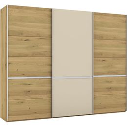Musterring Schwebet&uuml;renschrank &raquo;Savona, Kleiderschrank, Schrank, Garderobe, mit Schiebet&uuml;ren&laquo; Teilmassiv Bianco-Eiche, mit Spiegel oder Glas, MADE IN GERMANY, 