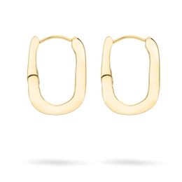 Liebeskind Berlin Damen Paar Creolen &raquo;Schmuck Geschenk Edelstahl Ohrringe The Melting Organic&laquo; gold