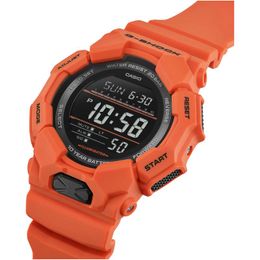 Casio G-Shock Herren Casio G-SHOCK Chronograph Quarzuhr, Armbanduhr,Herrenuhr, digital, autom. Kalender, Resinarmband orange