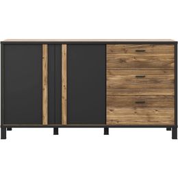 FORTE Sideboard &raquo;Hayato&laquo; Breite ca. 154 cm beige Dekorfolie, FSC -zertifizierter Holzwerkstoff
