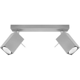 SOLLUX LIGHTING Deckenleuchte »MERIDA« GU10 1 Stk. beweglicher Lampenschirm Grau