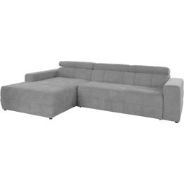 DOMO collection Ecksofa »Brandon große Ausführung B/T/H: 289/177/80 cm, auch in Leder und Cord« mit Kopfteilverstellung, wahlweise...