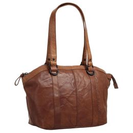 SPIKES & SPARROW Spikes & Sparrow Damen Henkeltasche echt Leder braun