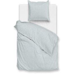 ZO HOME Bettw&auml;sche &raquo;Flanella-di-Lino&laquo; 2 Stk. tlg. Bettw&auml;sche aus 100% Baumwolle, hochwertiges Flanell Mint-Green Obermaterial: 100% Baumwolle B/L:...