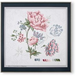 Laura Ashley Bild mit Rahmen &raquo;Floral&laquo; 1 Stk. tlg. Bilder 60x60cm bunt MDF