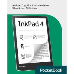 PocketBook E-Book &raquo;InkPad 4&laquo; (19,8 cm / 7,8 &prime;&prime;) 32 GB ) silber Text-to-Speech-Funktion