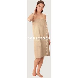 Schiesser Kilt »Rom aus weicher Baumwolle, saugstark und 3-fach weitenverstellbar« 1 Stk. tlg., MADE IN GREEN by OEKO-TEX sand Länge: 85 cm DAS...