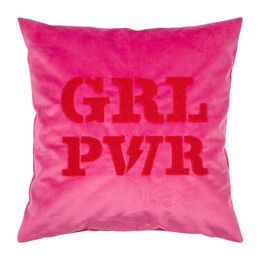 Pad Dekokissen »LETTERS« Made in Europe red-hot pink + Schriftzug Obermaterial: 100% Polyester B/L: 45 cm x 45 cm