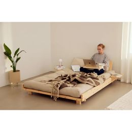 Karup Design Bett &raquo;Social Sofa Bed, mit verstellbarem Zubeh&ouml;r, inkl Matratze & Lattenrost&laquo; Bett wahlweise mit 2 oder 4 R&uuml;ckenlehnen und 2 Ablagen. Mit Matratze 