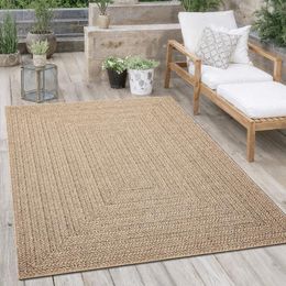 OTTO HOME Outdoorteppich »Kyllian« rechteckig 10 mm Höhe robuster In- und Outdoor Teppich, Jute-Look Natur Obermaterial: 100% Polypropylen B : 200...