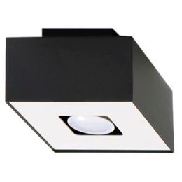 SOLLUX LIGHTING Deckenleuchte »MONO« GU10 1 Stk. leuchtet nieder Schwarz
