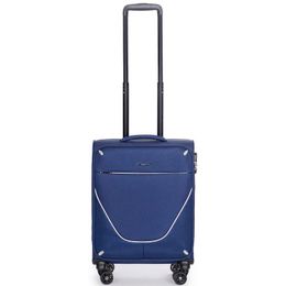 Stratic Weichgepäck-Trolley »Strong S« 38 l 4 Rollen Handgepäck Reisekoffer Reisegepäck Zahlenschloss navy