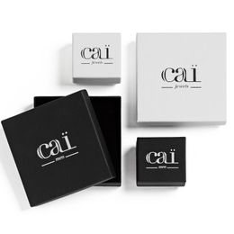 CAI Ca&iuml; Damen CA&Iuml; Armband &raquo;925 Silber vergoldet Anh&auml;nger Herzen&laquo; gelb