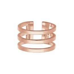 Elli Fingerring »Silberring Breit Schlicht Offen 925 Silber« Rosegold Resizable Silberring verstellbar, in der Mitte offen